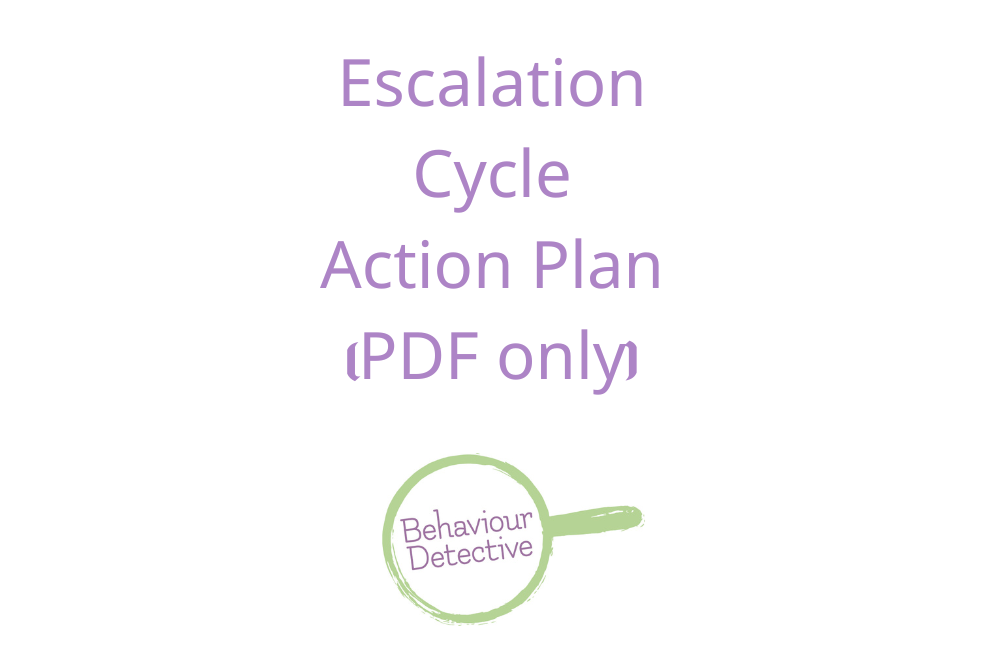 Escalation Cycle action plan (PDF only) – Behaviour Detective